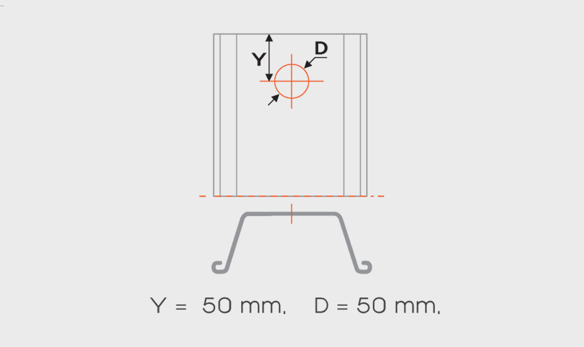 Sheet Pile with handling hole - SIAM YAMATO STEEL