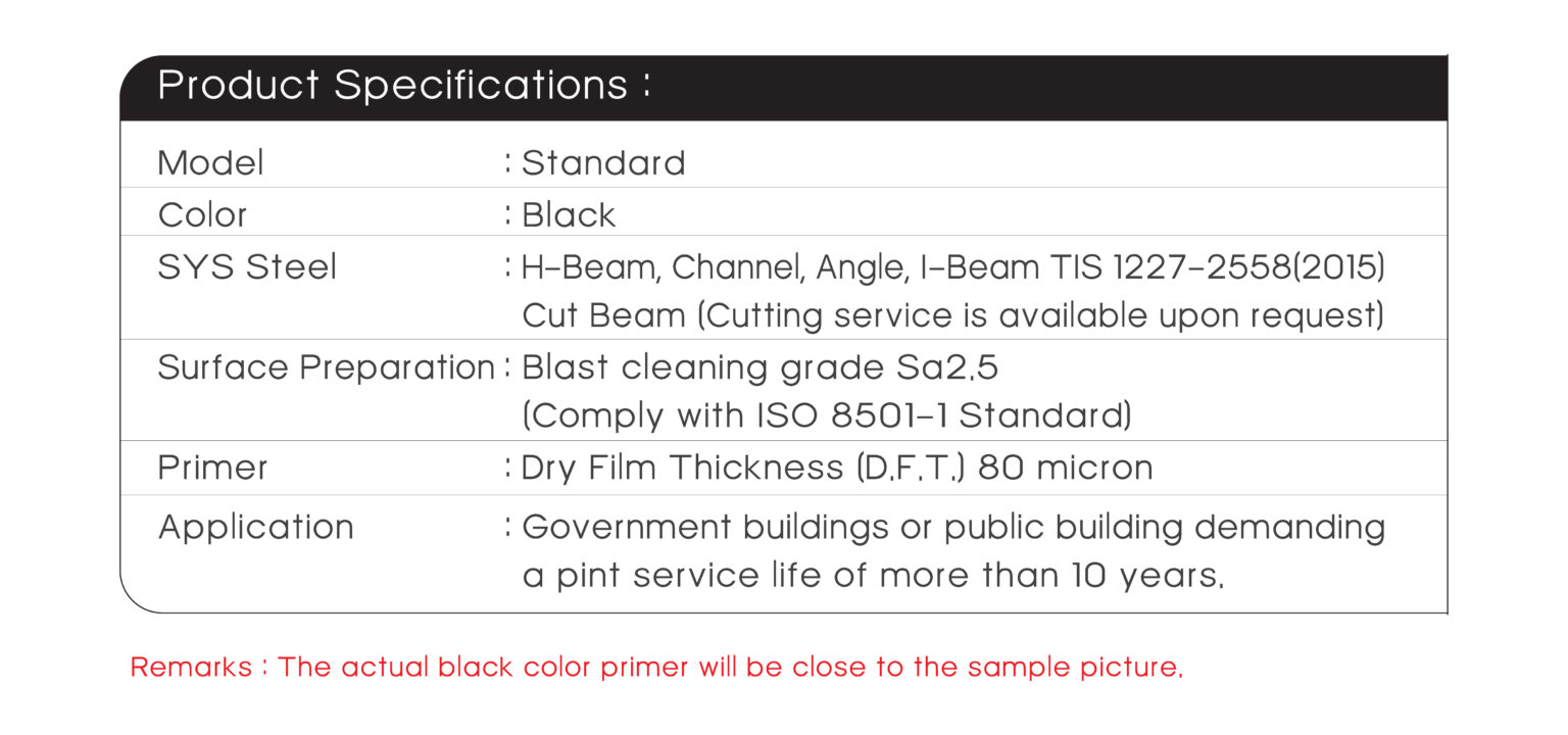 SYS PRIMERBOND steel with anti-corrosion system – SIAM YAMATO STEEL